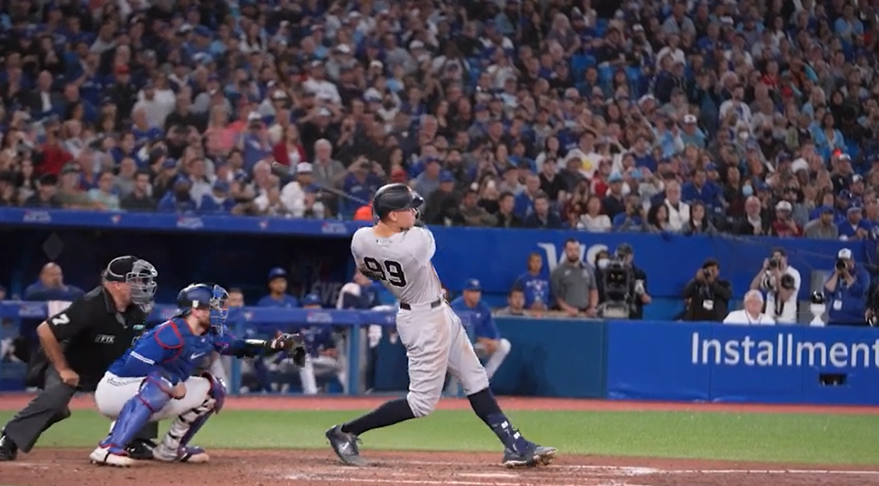 Aaron Judge Hits 61st Homer! Game Winner! NY 8 Toronto 3 - Yankee.Blue