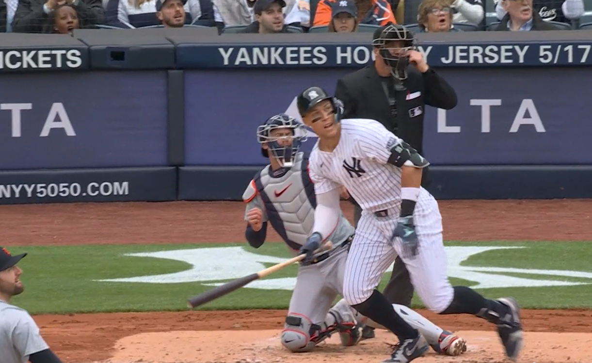 Judge 2 Hits, Game Winning RBI, then Tossed. NY 5 Detroit 3 - Yankee.Blue