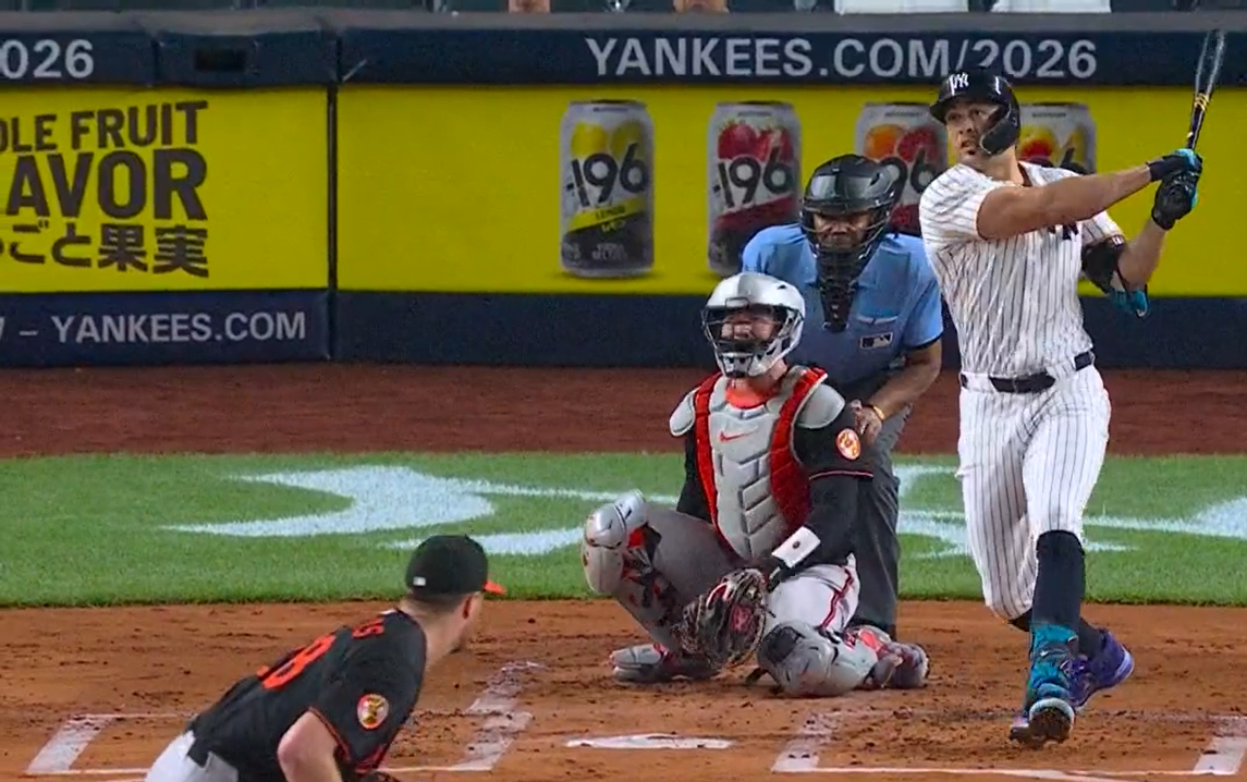 Big G & Judge Hammer Trevor Rogers. NY 8 Baltimore 4 - Yankee.Blue